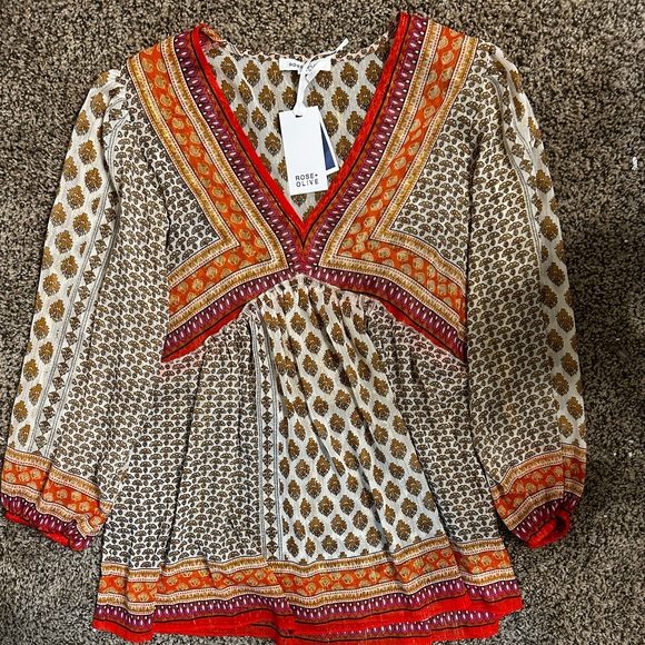 Rose & Olive | Tops | Nwt Blouse From Rose Olive | Poshmark